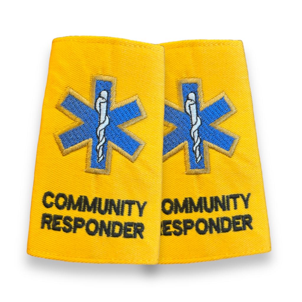 Slider Epaulettes Community Responder with Star of Life